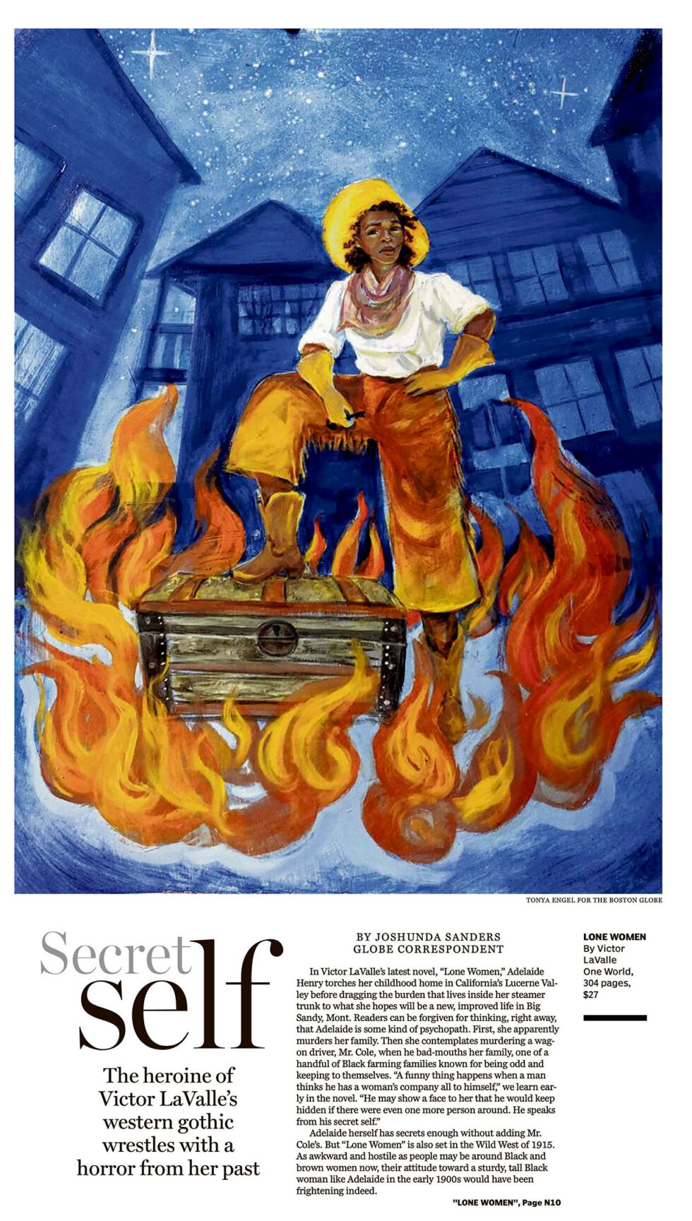 Tonya Engel's "Lone Women" Boston Globe Book Review - Morgan Gaynin